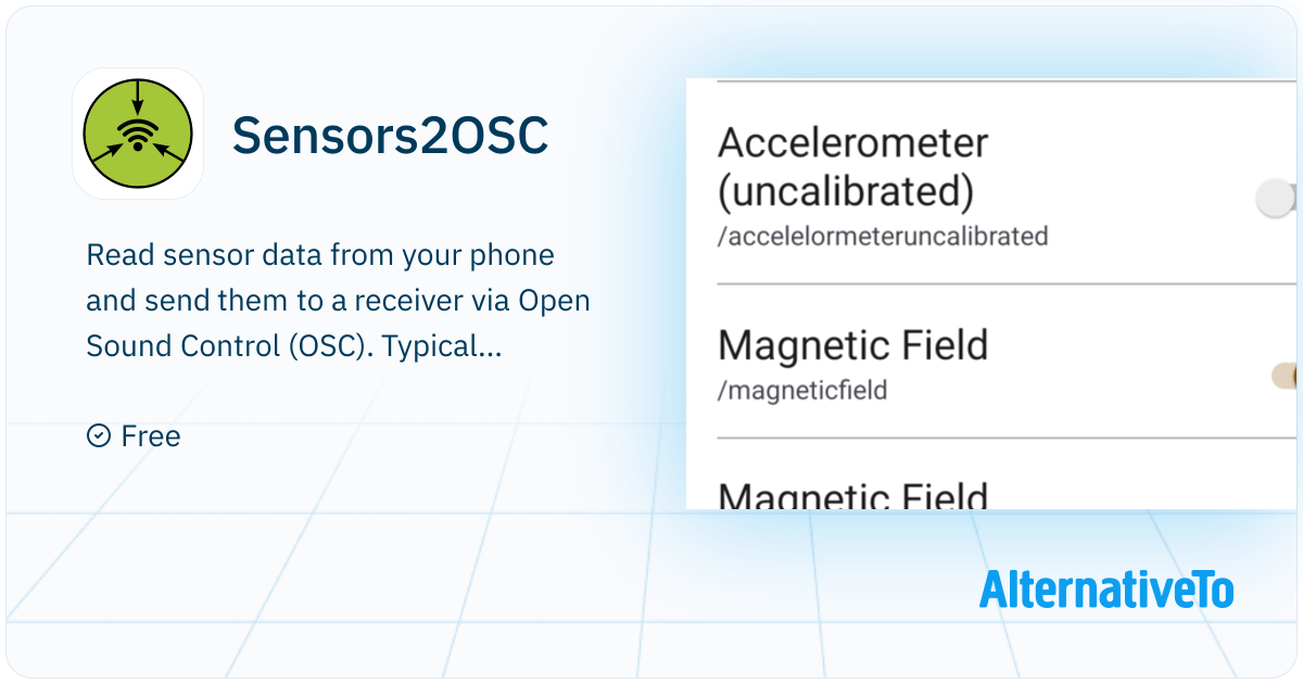 Sensors2OSC: Android app for sending sensor data via Open Sound Control ...