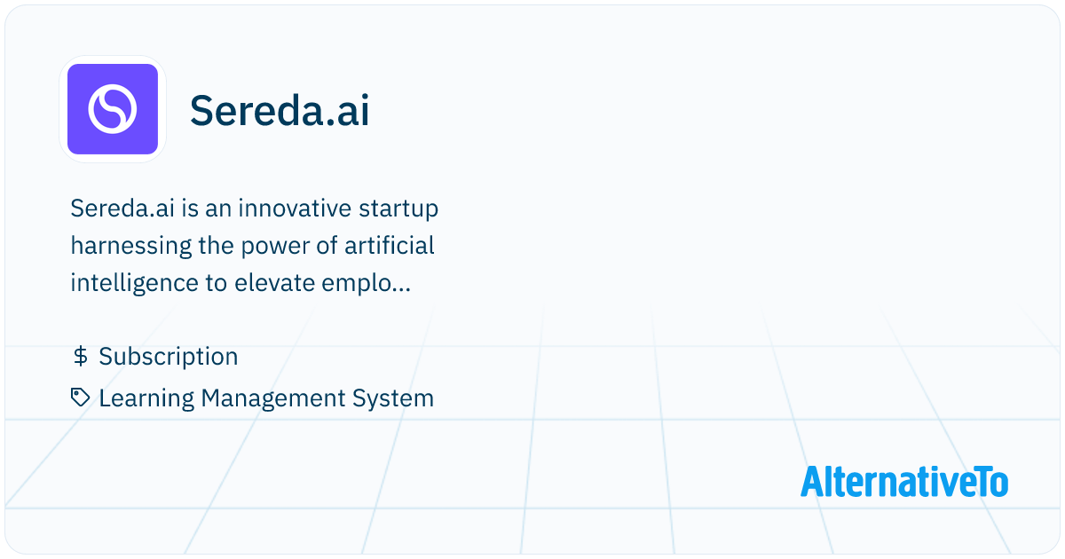 Sereda.ai: Platform that leverages artificial intelligence to develop ...