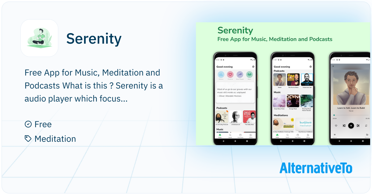 Serenity: Free App for Music, Meditation and Podcasts 🎸 | AlternativeTo