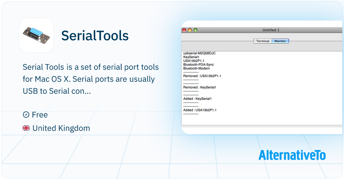 SerialTools: Serial Tools is a set of serial port tools for Mac OS X ...