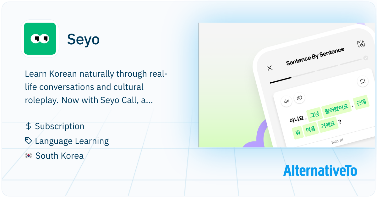 Seyo: Learn Korean naturally through real-life conversations and ...