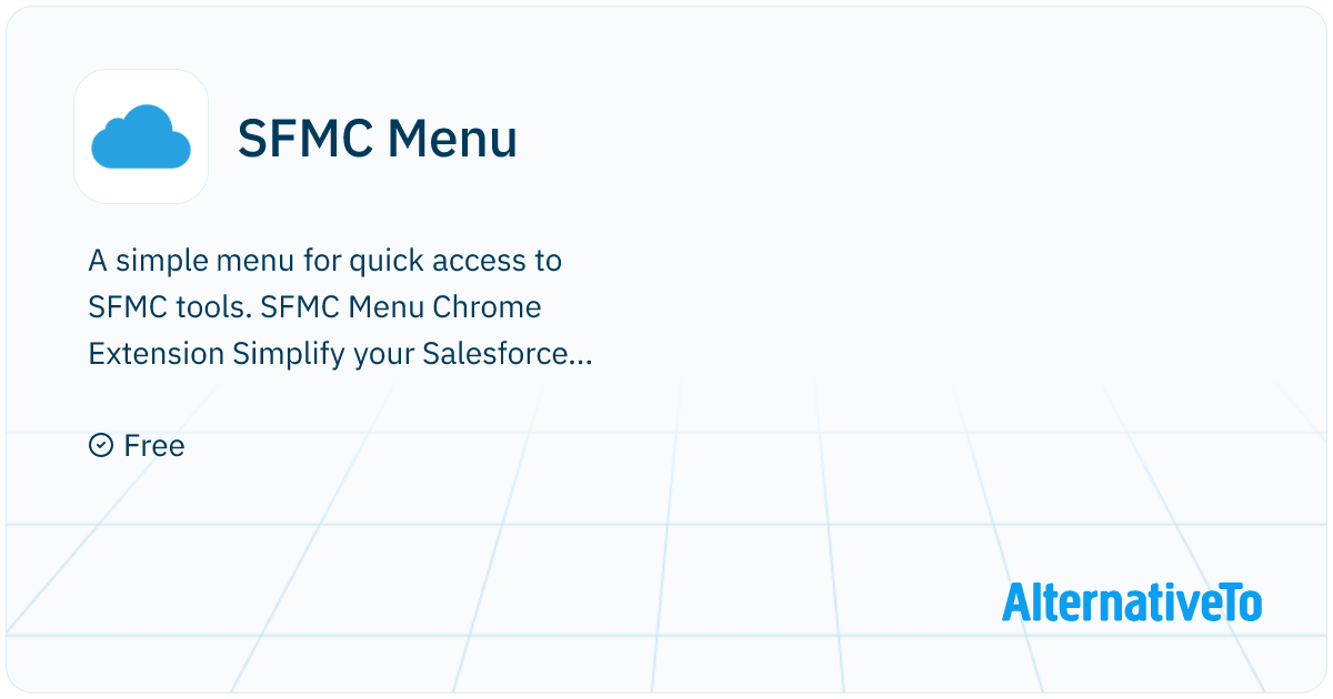SFMC Menu: Simplify your Salesforce Marketing Cloud (SFMC) experience ...