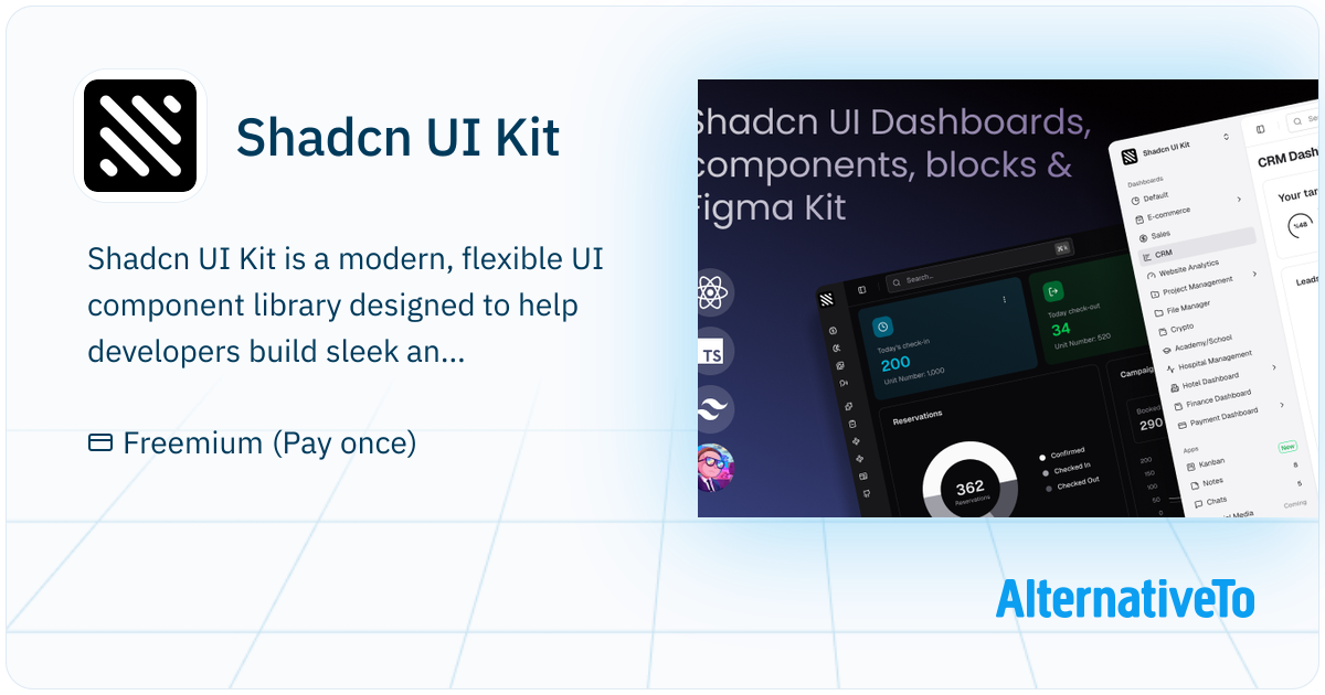 Shadcn UI Kit: It’s a kit of admin dashboards, components, website ...