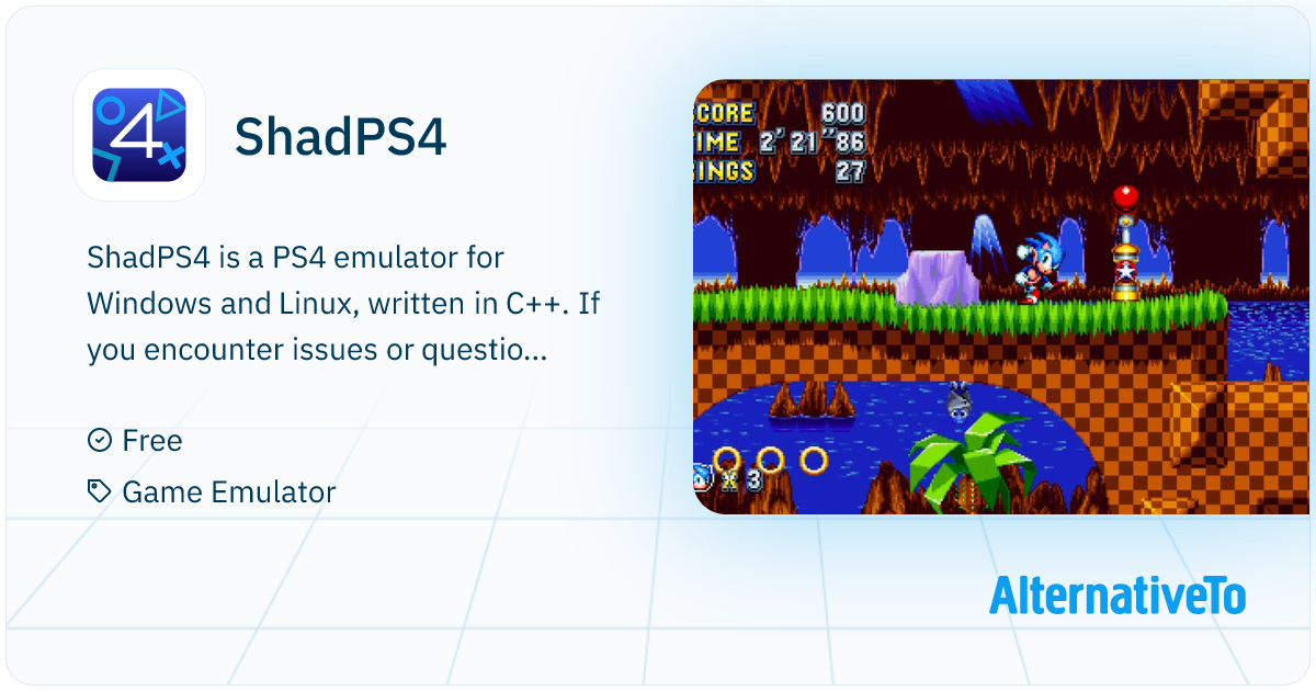 ShadPS4: Emulates PS4 games on Windows and Linux | AlternativeTo
