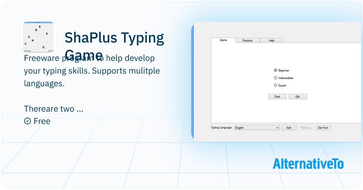 ShaPlus Typing Game: Simple game to learn and practice touch typing ...