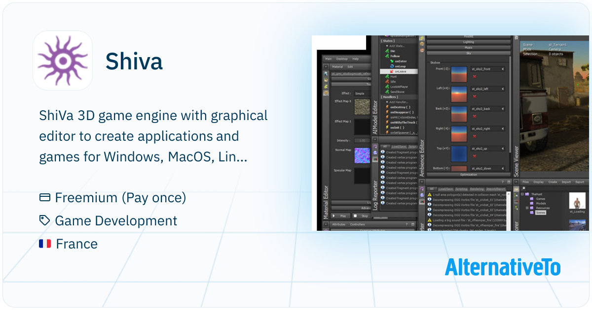 Shiva: ShiVa 3D game engine with graphical editor to | AlternativeTo