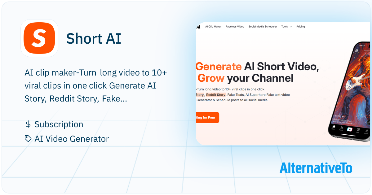 Short AI: AI Short video generator. Bulk Generate AI Short Video,Auto ...