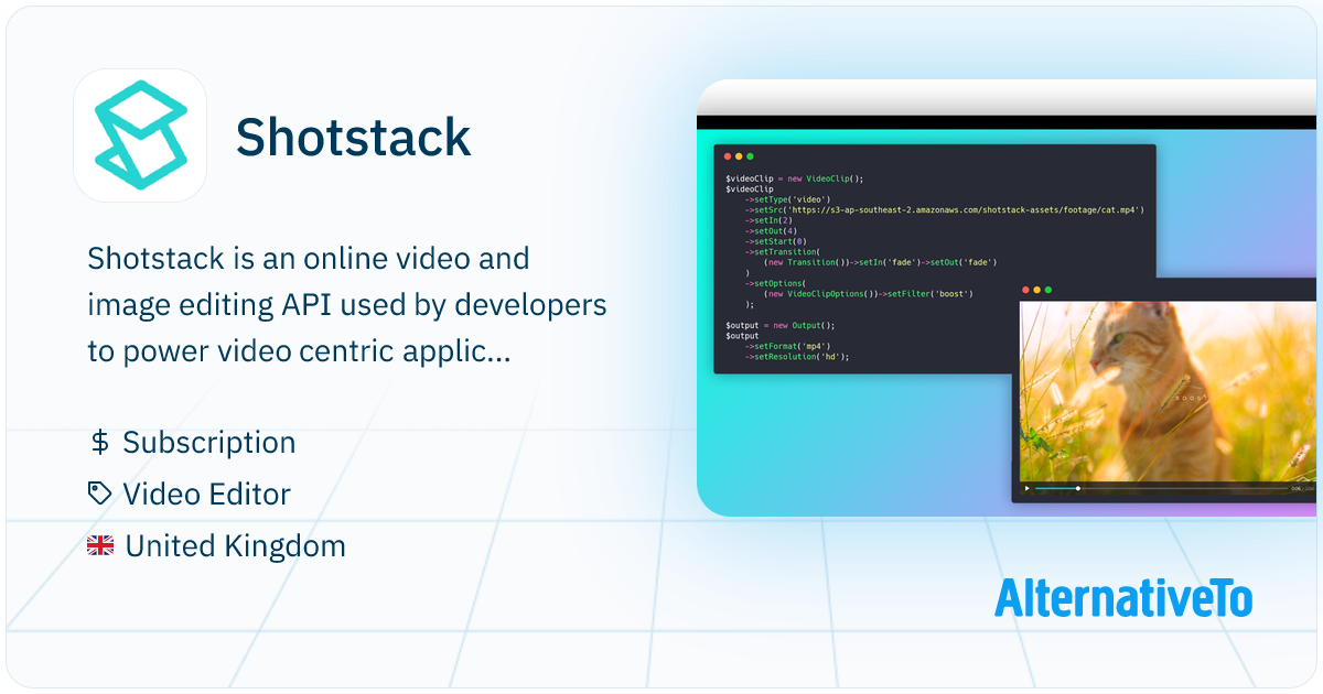 Shotstack: An API for generating and editing videos and images ...