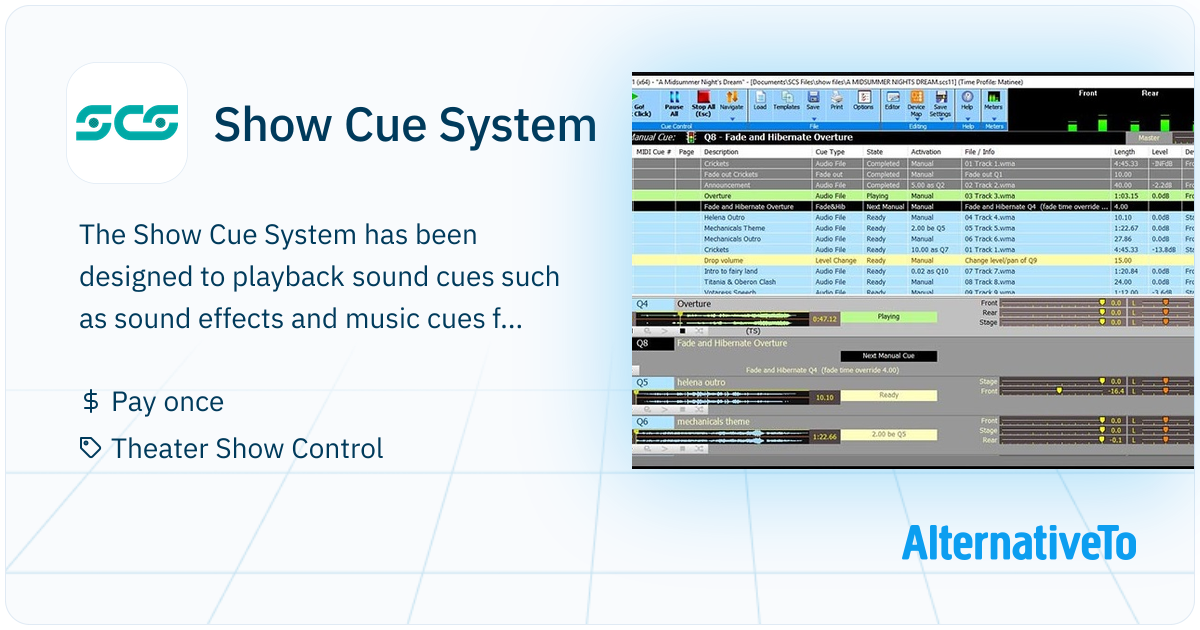 Show Cue System: The Show Cue System has been designed to playback ...