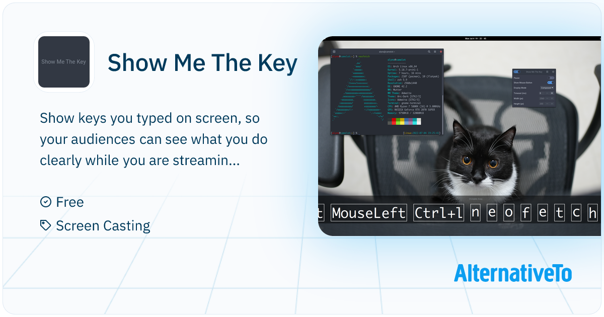 Show Me The Key: Show keys you typed on screen, so your audiences ...