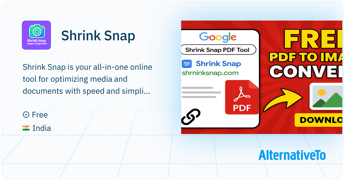 Shrink Snap: Offers online image compression without losing quality ...