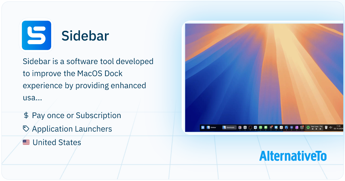 Sidebar: Customizable Dock replacement with multi-screen support ...