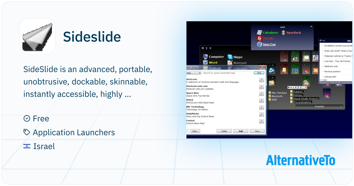 Sideslide: SideSlide is an advanced, portable, unobtrusive | AlternativeTo