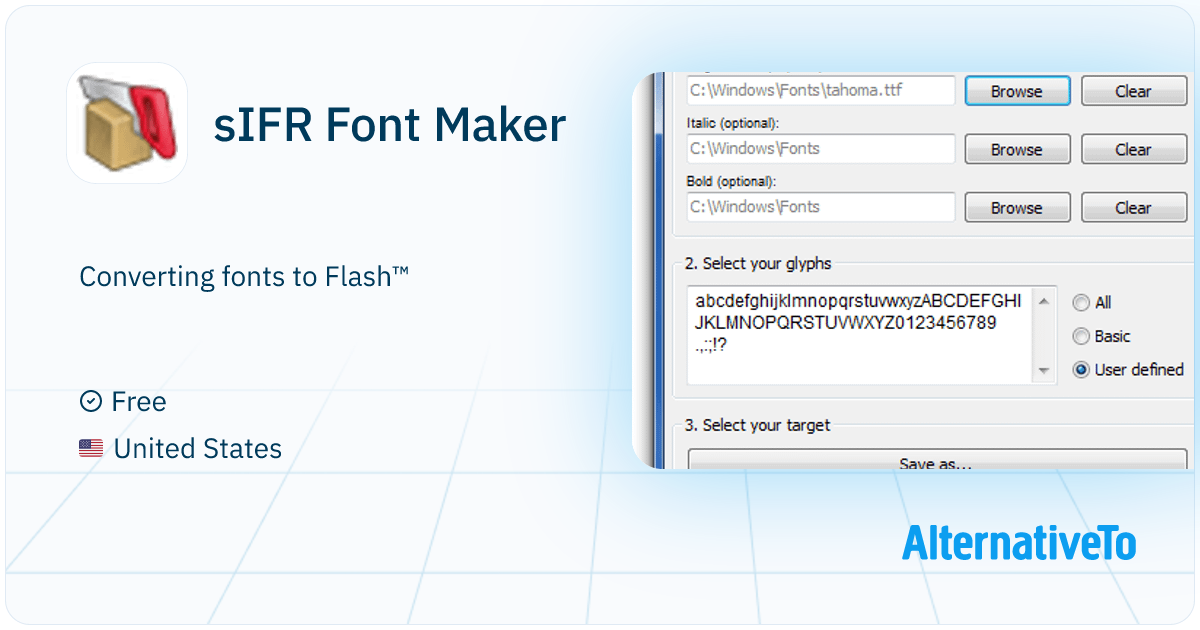 sIFR Font Maker: Converting fonts to | AlternativeTo