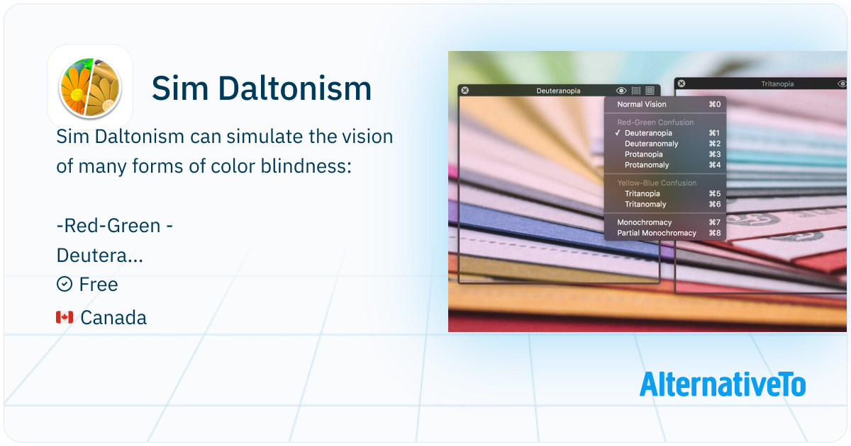 Sim Daltonism: From the perspective of a color blind person, some ...
