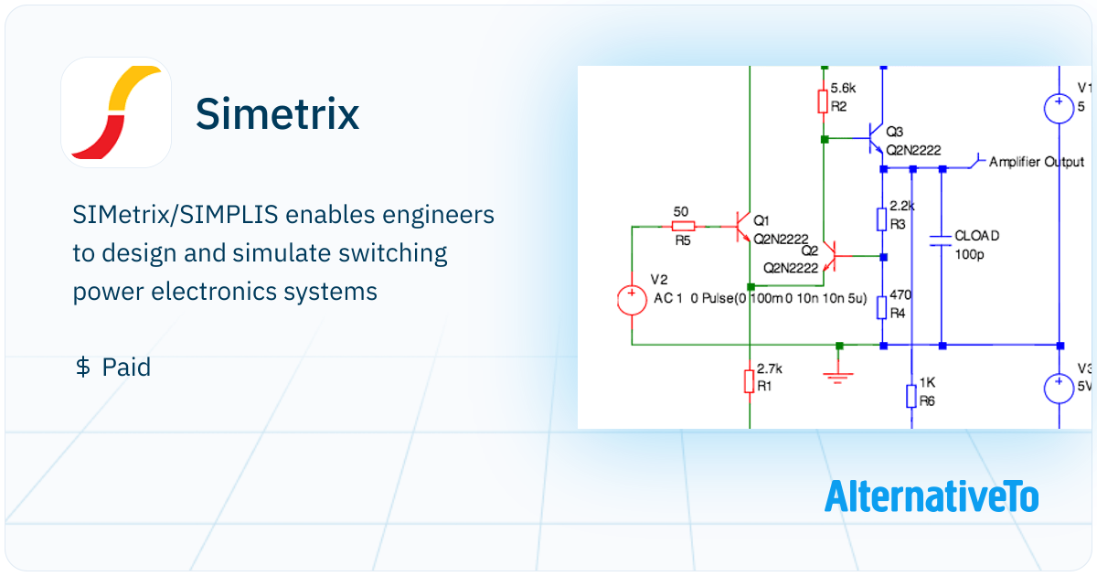 Simetrix: SIMetrix/SIMPLIS enables engineers to design and | AlternativeTo
