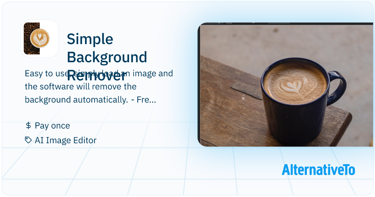 Simple Background Remover: Easy to use, simply load an image and the ...