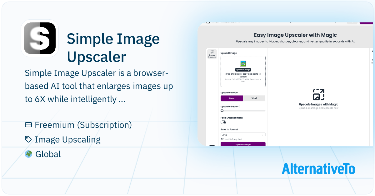 Simple Image Upscaler: Uses AI to enlarge images up to 6X while ...