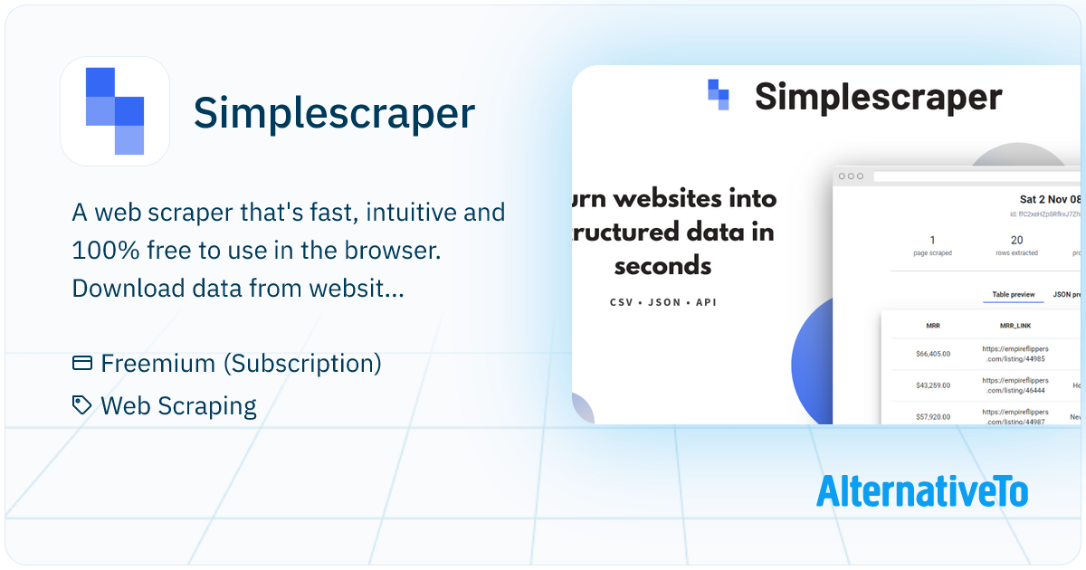 Simplescraper: Extract data from any website and turn it into an API in ...