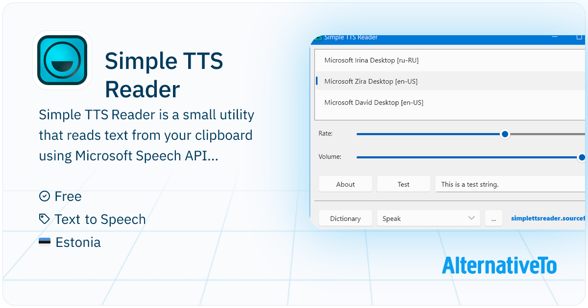 Simple TTS Reader: Small utility that reads text from your clipboard ...