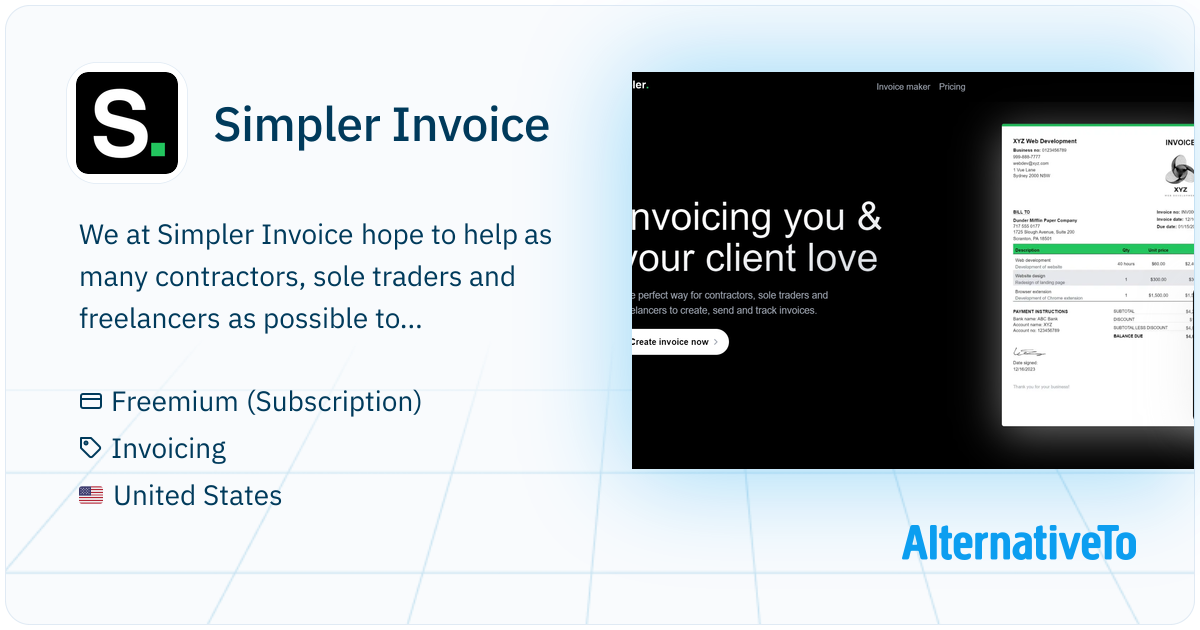 Simpler Invoice: The perfect way for contractors, sole traders and ...