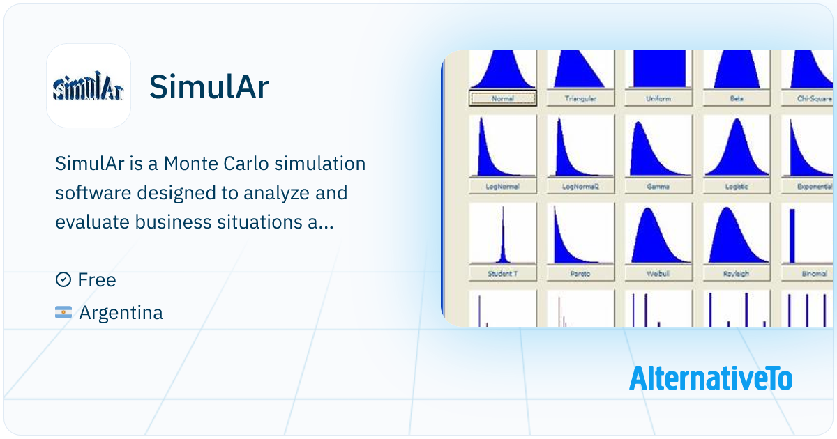 SimulAr: : Montecarlo simulation in Excel | AlternativeTo