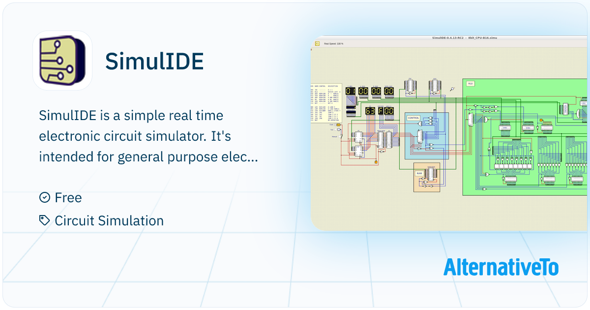 SimulIDE: Real Time Electronic Circuit Simulator. Include PIC, AVR and ...