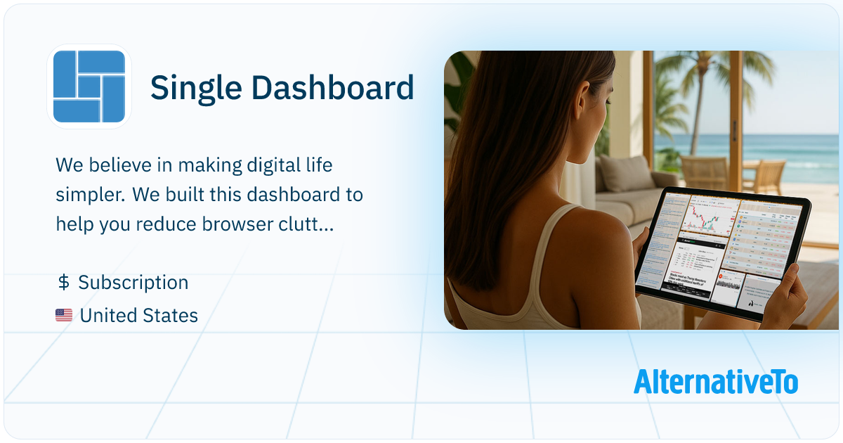 Single Dashboard: Isn’t just another productivity tool, it adapts to ...
