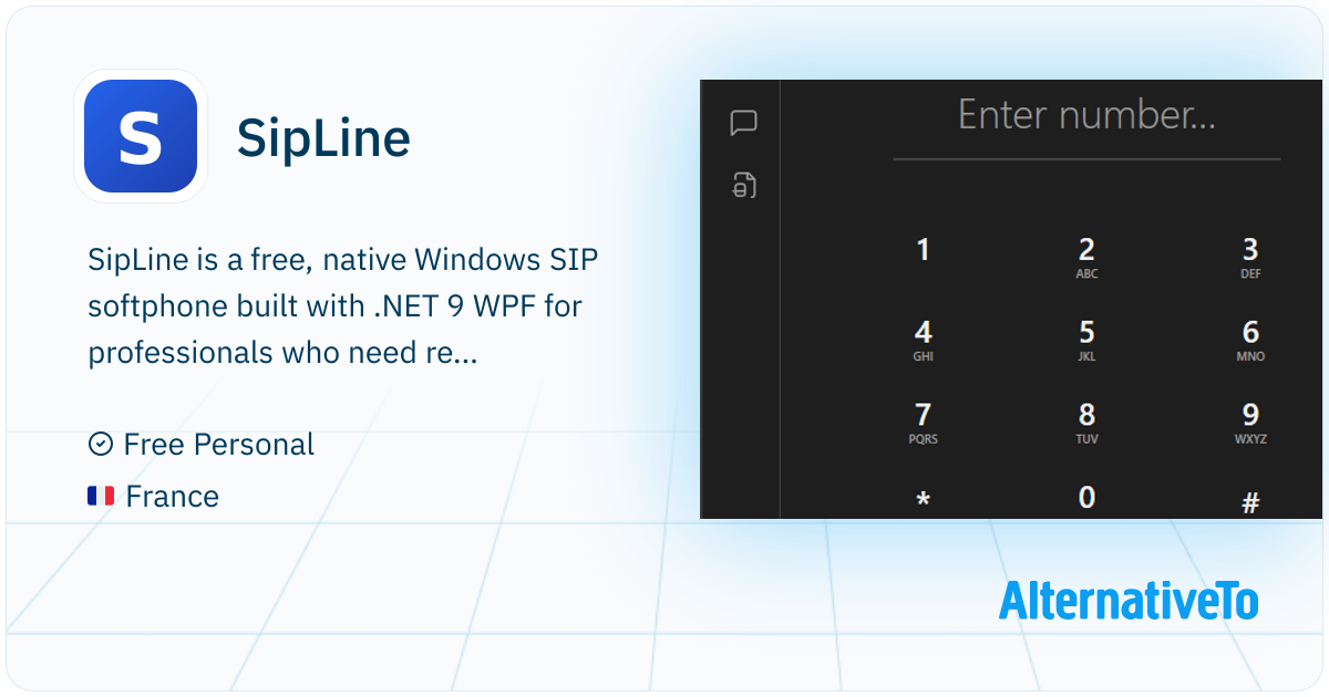SipLine: Free, native Windows SIP softphone with HD audio, SRTP ...