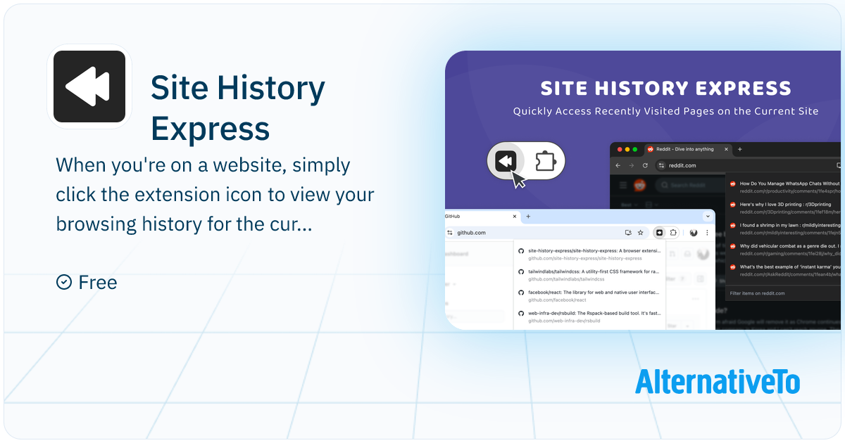 Site History Express: Handy browser extension that lets you quickly ...