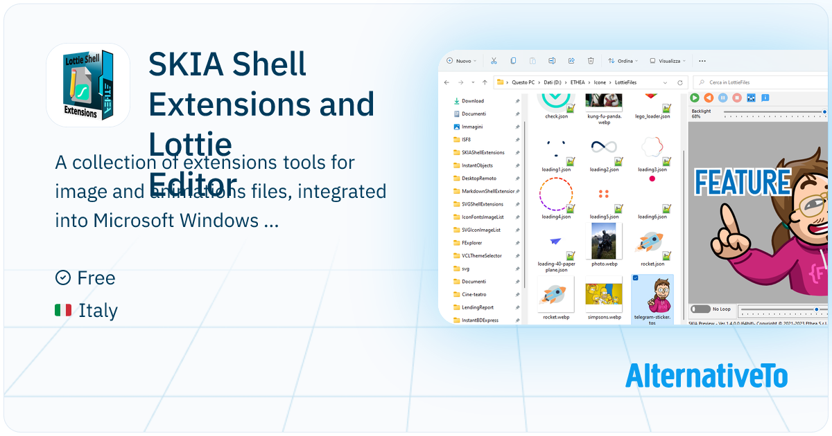 SKIA Shell Extensions and Lottie Editor: Shell extensions for ...