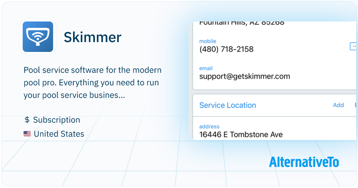 Skimmer: Pool service software. Our mission is to modernize the pool ...