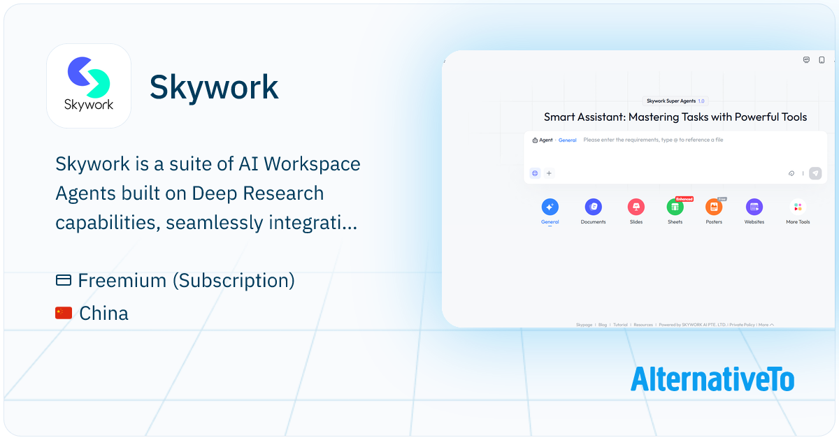 Skywork: Smart AI agent that helps users research, organize, and create ...