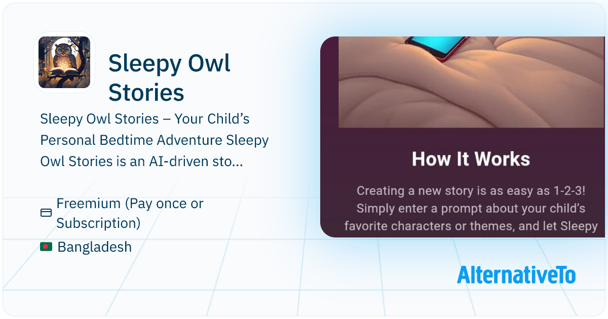 Sleepy Owl Stories: AI-powered bedtime app that crafts personalized ...