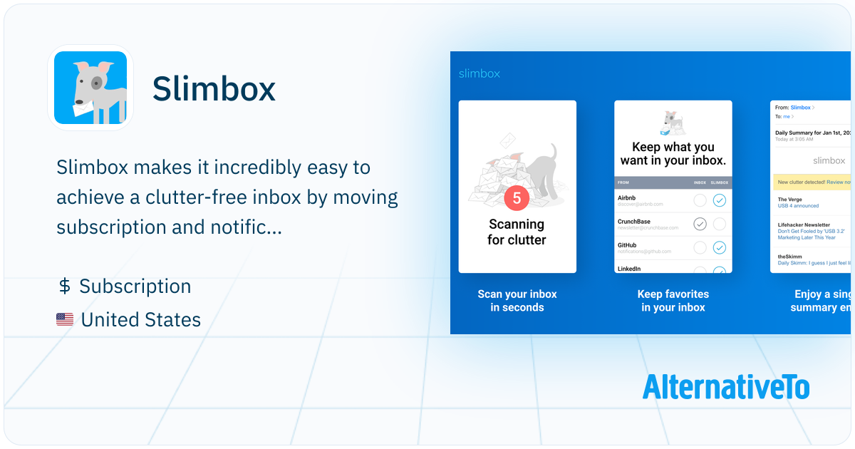 Slimbox: Declutter your inbox in seconds | AlternativeTo