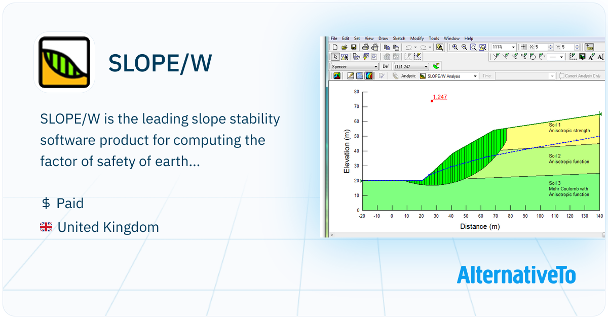 SLOPE/W: The leading slope stability software | AlternativeTo