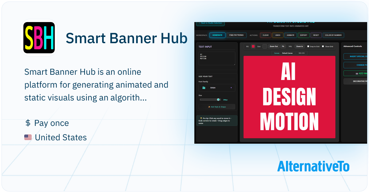 Smart Banner Hub: Web-based tool for creating animated and static ...