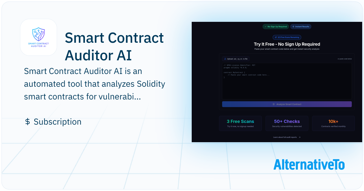 Smart Contract Auditor AI: AI-powered smart contract vulnerability ...