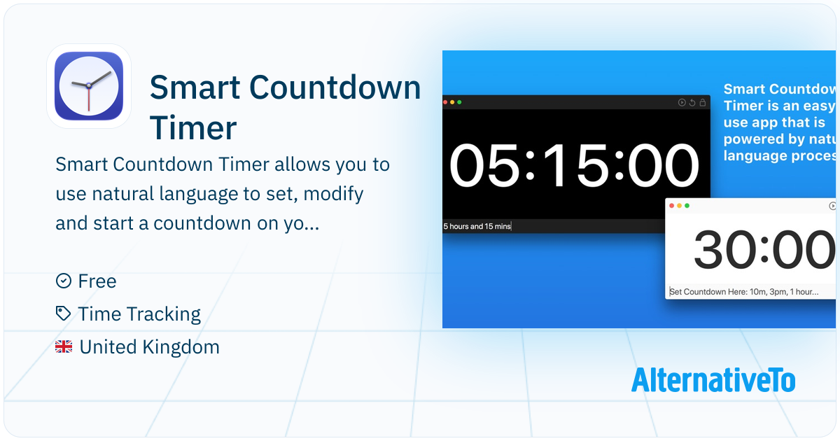 Smart Countdown Timer: Allows you to use natural | AlternativeTo