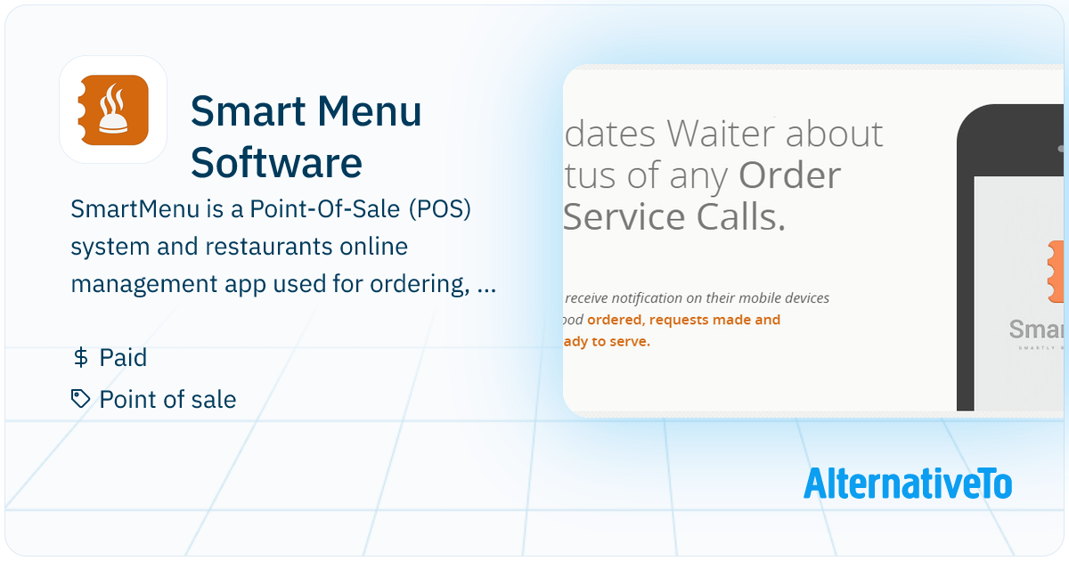 Smart Menu Software: The complete POS system to help manage restaurants ...