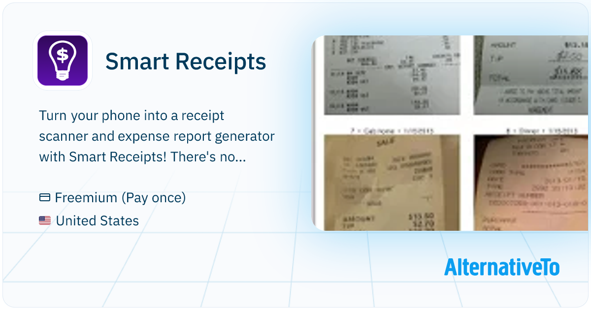 Smart Receipts: Tracks receipt data and allows you to generate both PDF ...