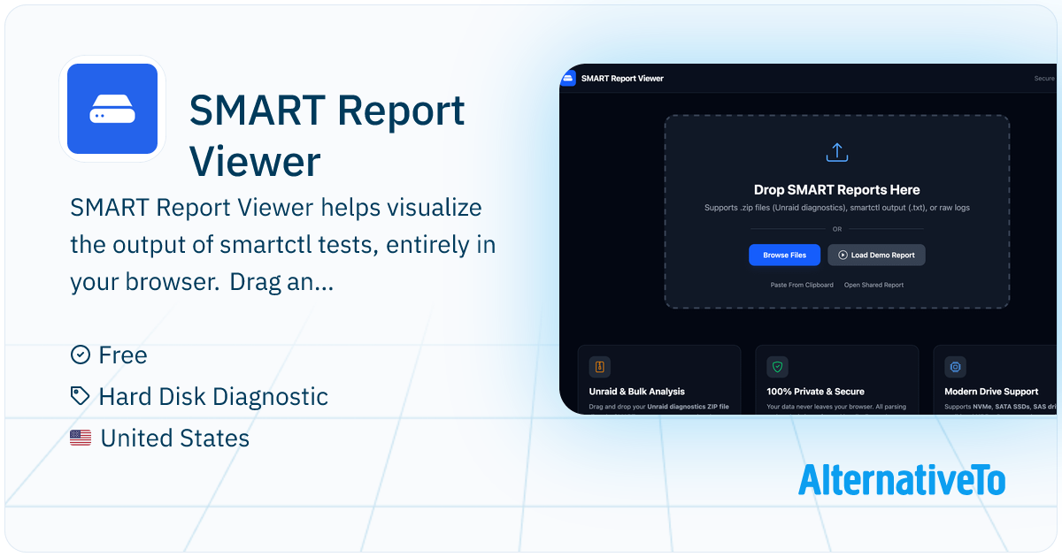 SMART Report Viewer: Analyze HDD/SSD SMART reports directly in your ...