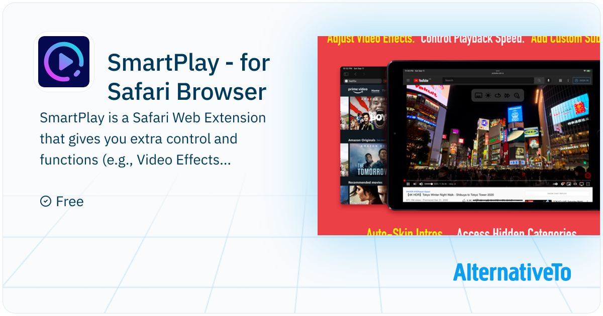 SmartPlay - for Safari Browser: SmartPlay is a Safari Web Extension ...