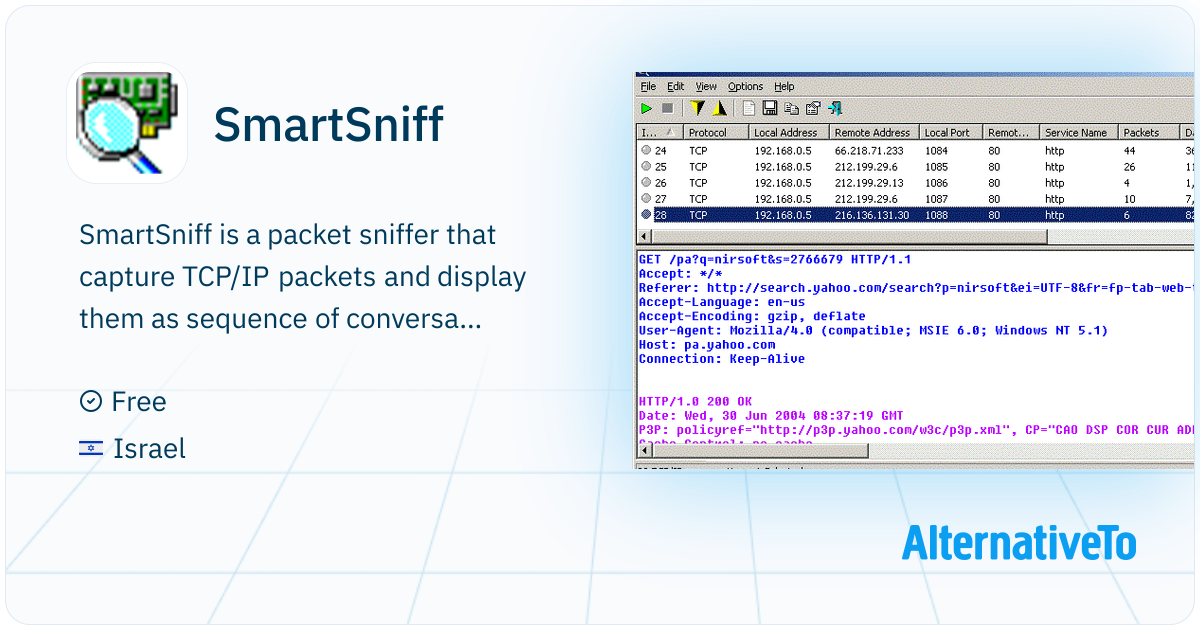 SmartSniff: Packet sniffer that capture | AlternativeTo
