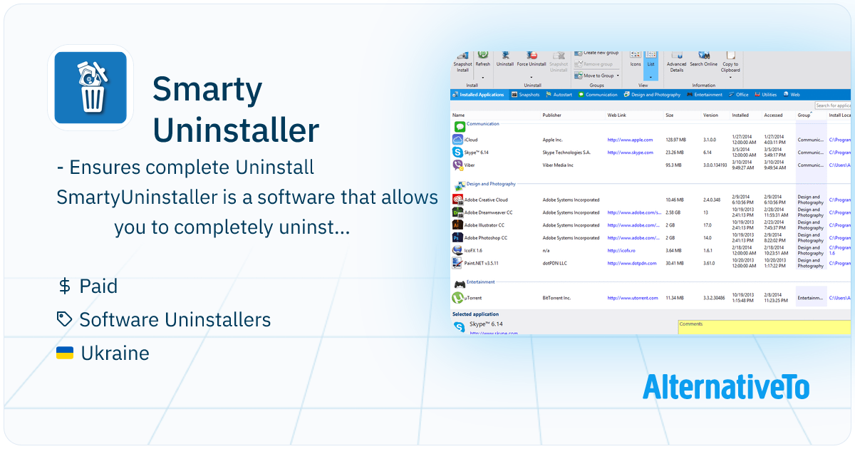 Smarty Uninstaller: The smart way to Uninstall software | AlternativeTo