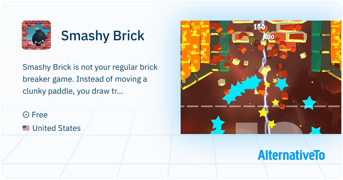 Smashy Brick: Brick breaker game where you draw trampolines to bounce ...