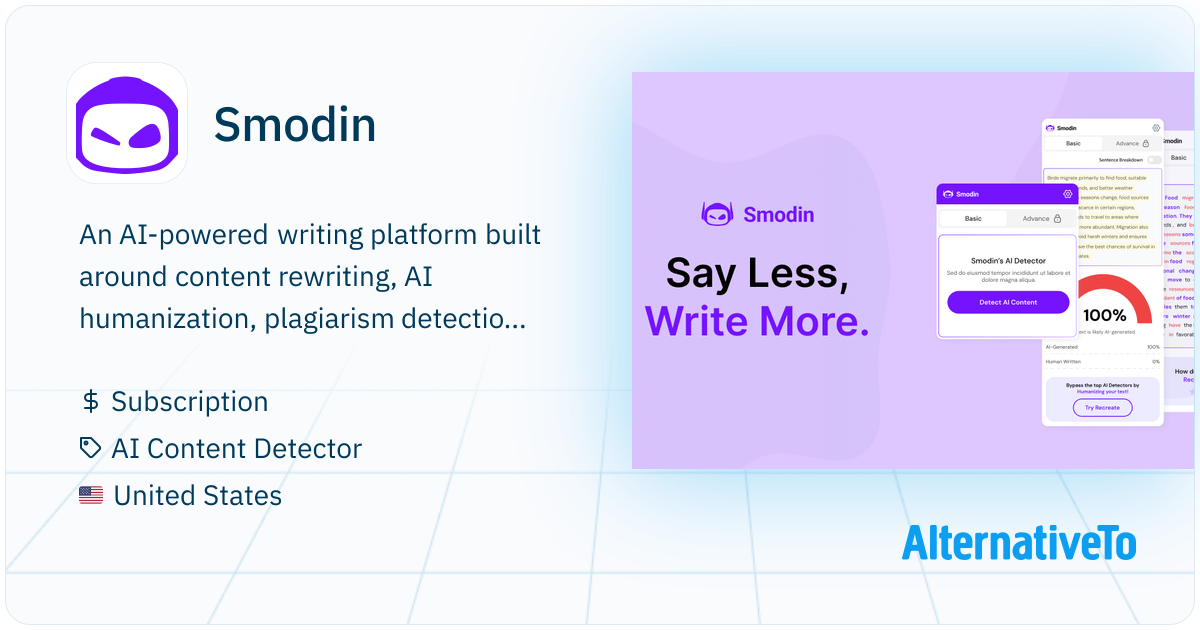 Smodin: AI text rewriting, humanization, plagiarism checking, and ...