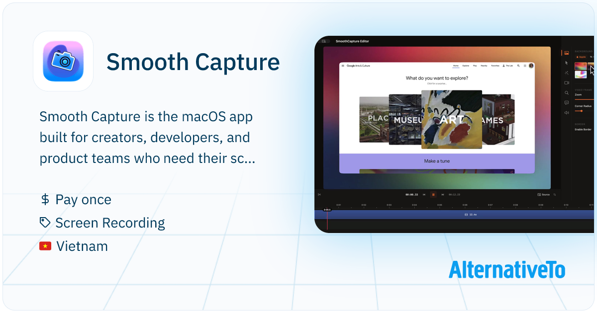 Smooth Capture: MacOS app designed to create cinematic, professional ...