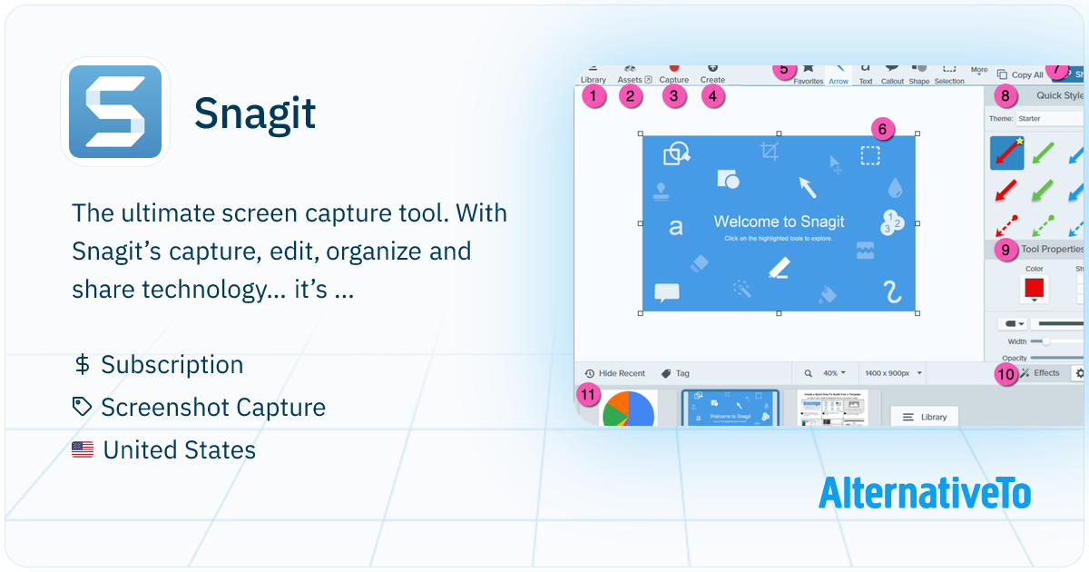 Snagit: Capture and edit screen images and videos | AlternativeTo