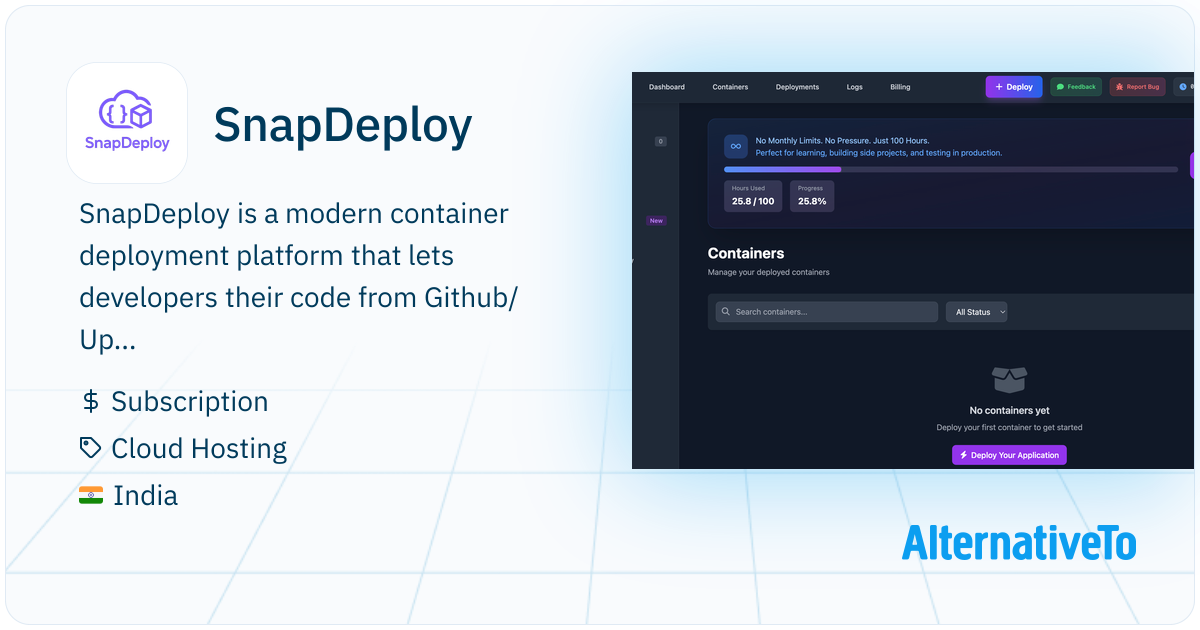 SnapDeploy: Deploy source code to live URL in minutes, not hours ...